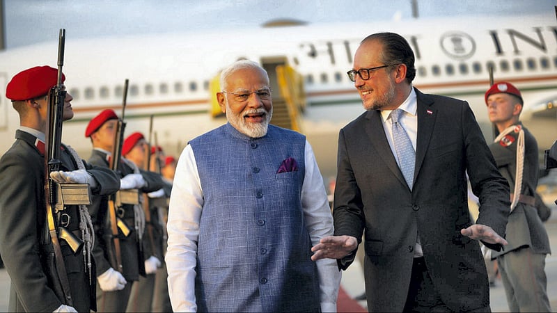 In Pics | PM Modi in Austria to deepen bilateral ties