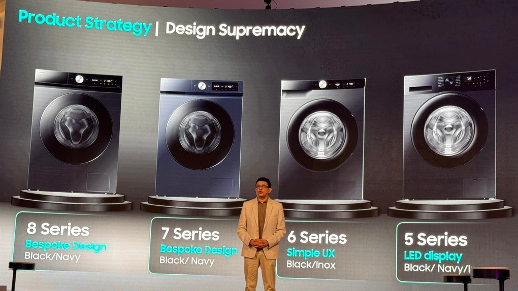 Samsung unveils new AI-powered Bespoke washing machines