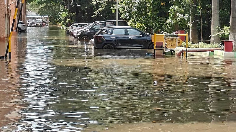 Waterlogging in Bengaluru after heavy rains
