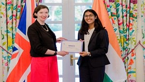 Young Indian woman dons 'British High Commissioner' hat for a day in Delhi