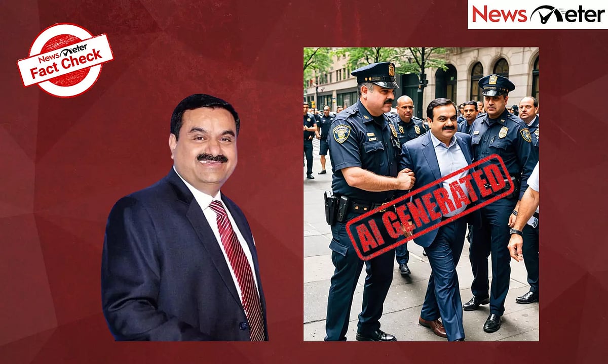 Fact Check | Gautam Adani bribery case: Al image of 'Adani's arrest ...