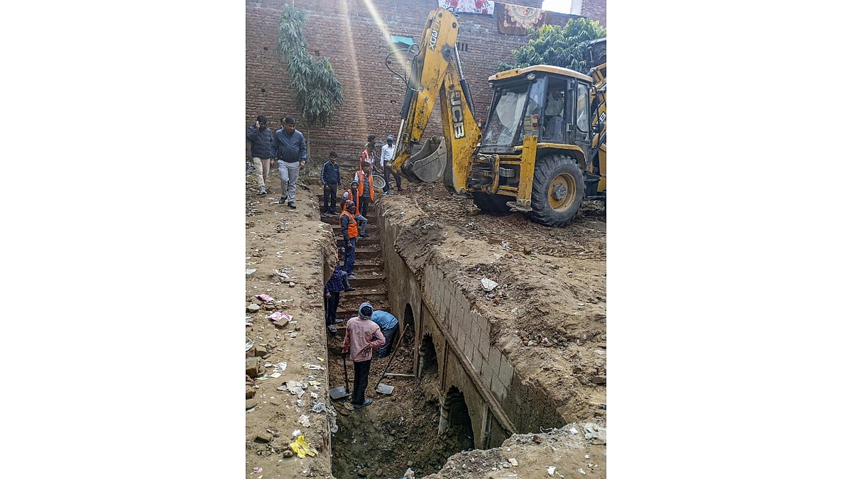 Sambhal: ASI team assesses progress of excavation work at ancient stepwell