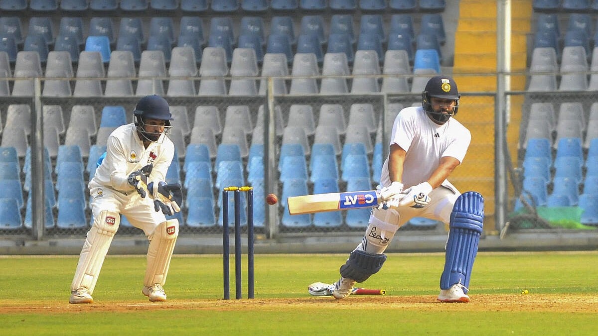 Rohit Sharma shows up at Mumbai Ranji team practice