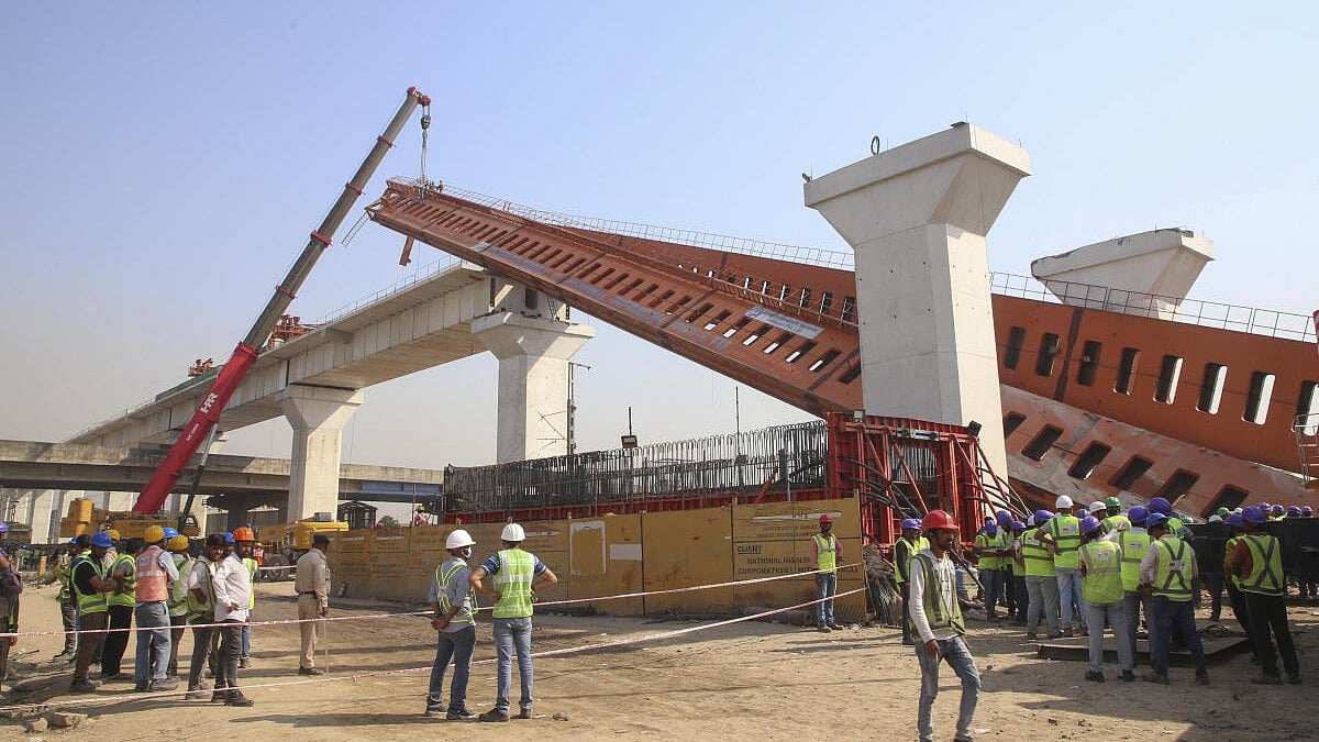 Rail traffic restored at accident site of bullet train project in Gujarat
