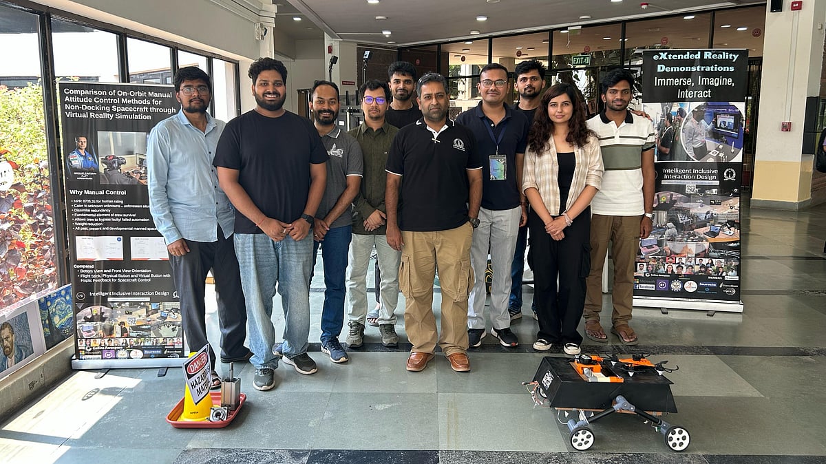 IISc’s I3D lab unveils AI-powered rover drone, VR spacecraft