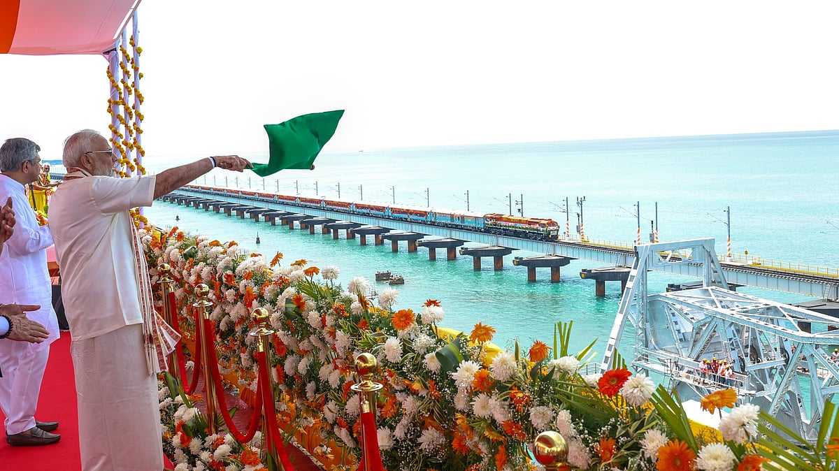 PM Narendra Modi inaugurates new Pamban bridge in Tamil Nadu