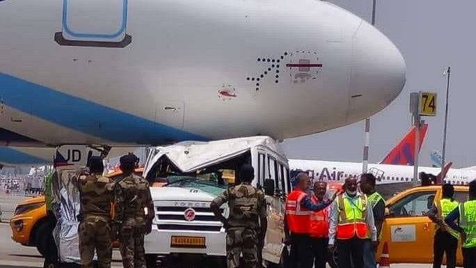 Mini-bus collides with stationary IndiGo plane at Bengaluru’s ...