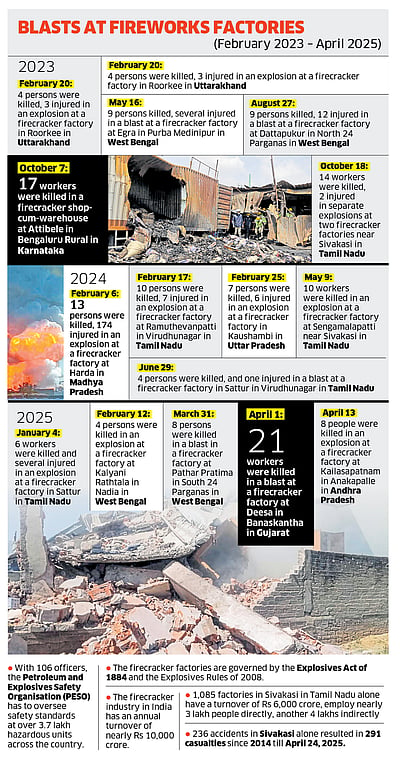 Blasts in fireworks factories: The casualties of crackers