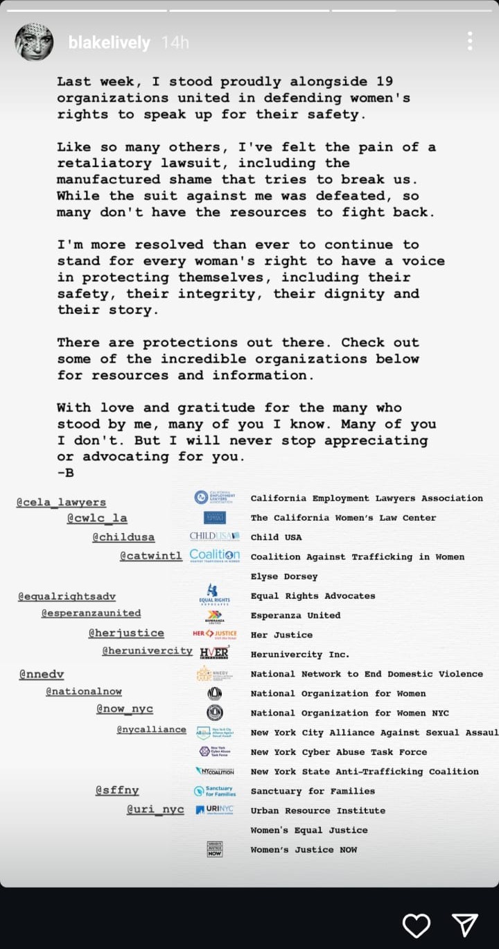 Blake Lively Speaks Out After Court Dismisses Justin Baldoni’s $400M Defamation Lawsuit