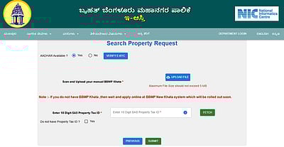 Bengaluru | Tutorial on how to apply for e-Khata on BBMP e-Aasthi website