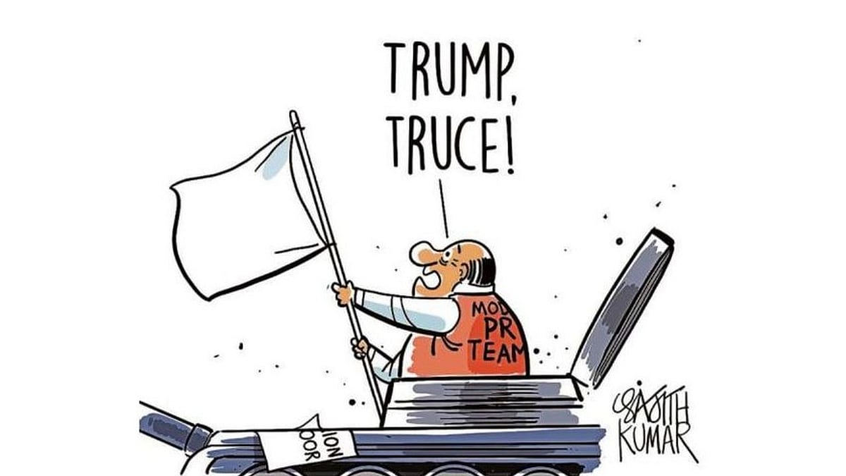 DH Toon Trump: Sajith Kumar’s Take on Trump Truce