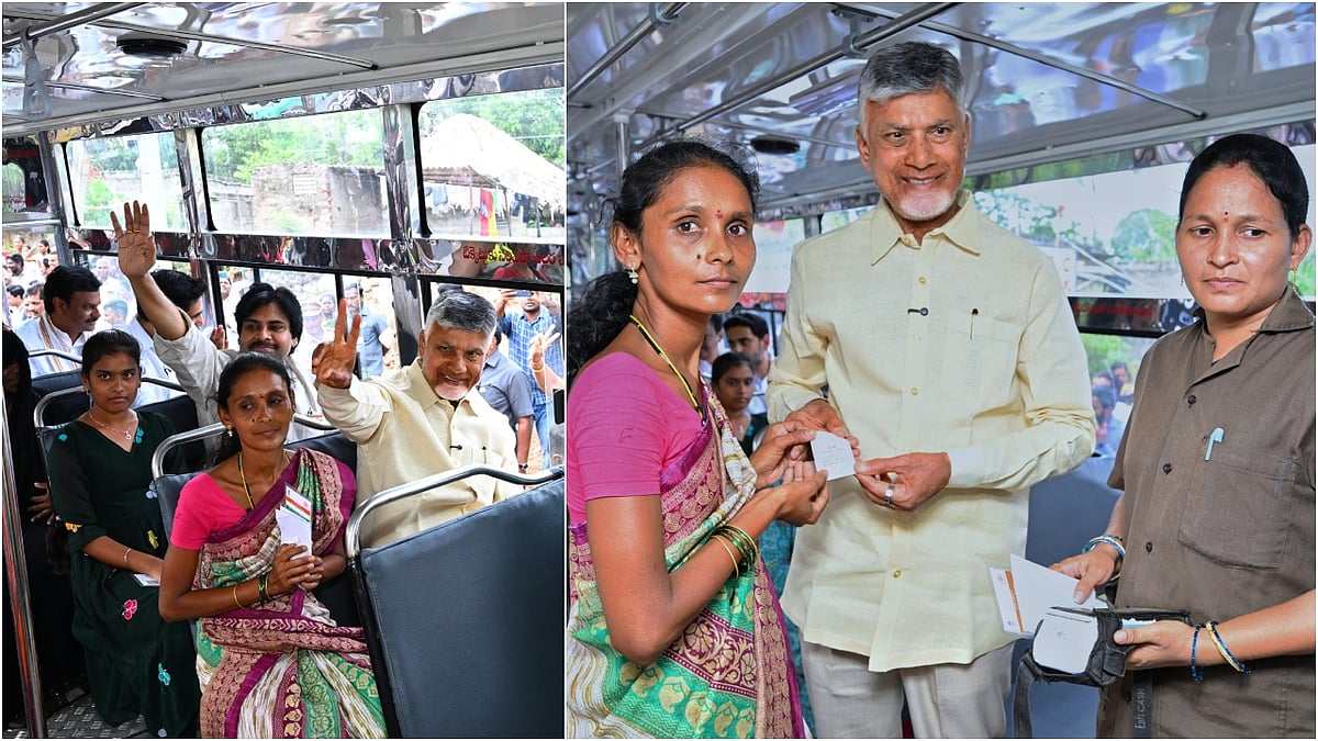 Andhra CM Naidu Launches Stree Shakti Free Bus Travel Scheme for Women