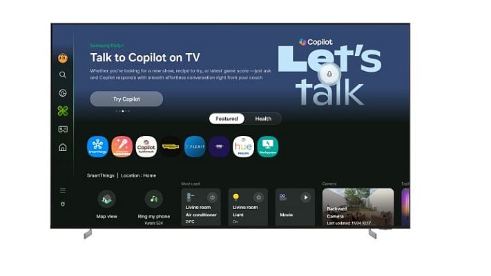 Samsung AI TVs: Microsoft Copilot arrives on Samsung smart TVs and monitors
