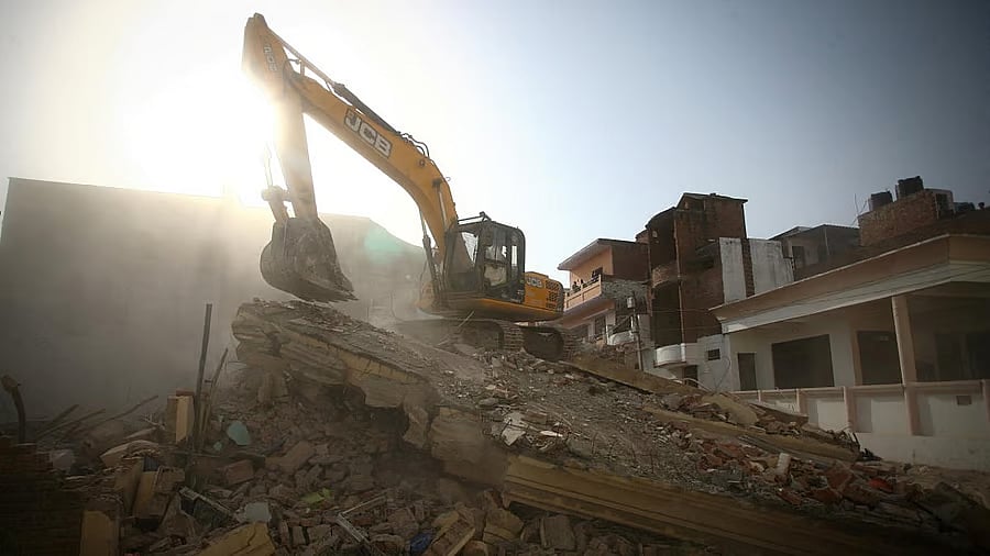 Muslims take bulldozer to 'illegal' mosque in Uttar Pradesh's Sambhal