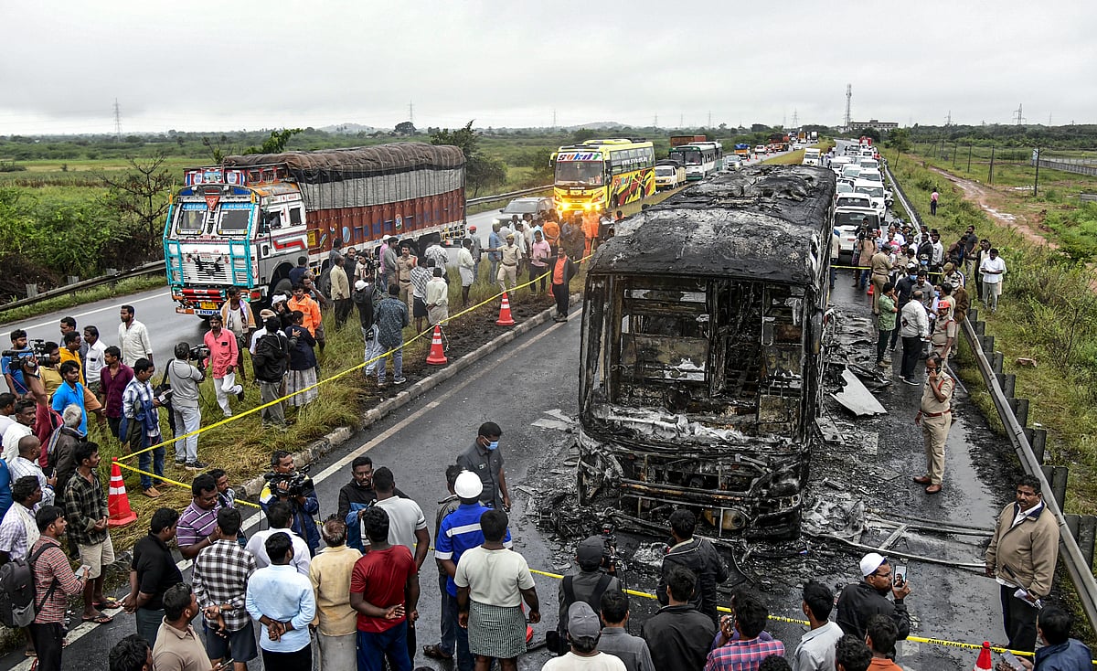 Kurnool Tragedy Probe: Police Eye Third Vehicle in Andhra Bus Fire