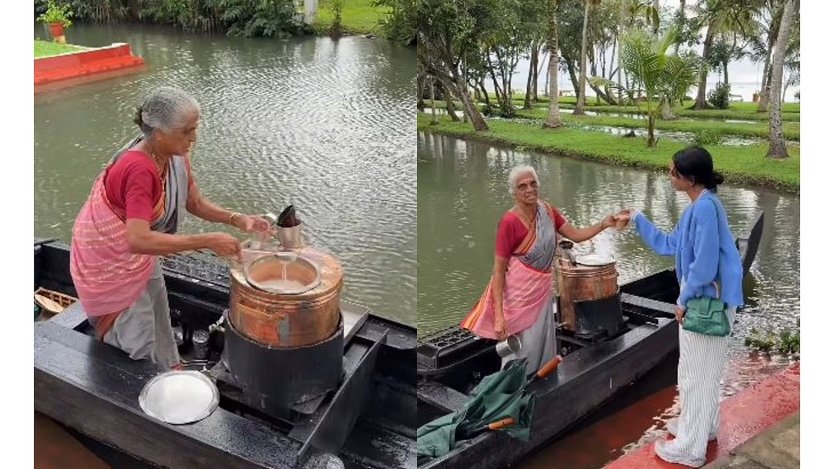 Viral Video Kerala: Elderly Woman Runs Floating Tea Stall, Wins Hearts ...