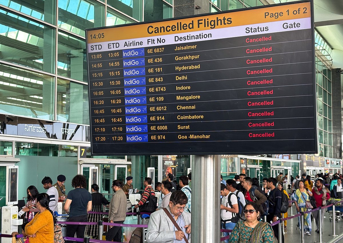 IndiGo Crisis: 61 Flights Cancelled in Bengaluru on Day 10| IndiGo ...