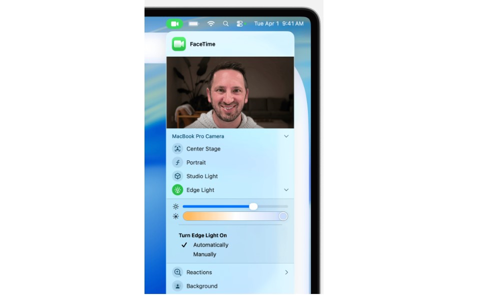 Apple macOS Tahoe 26.2 Update: How to enable Edge Light video call feature