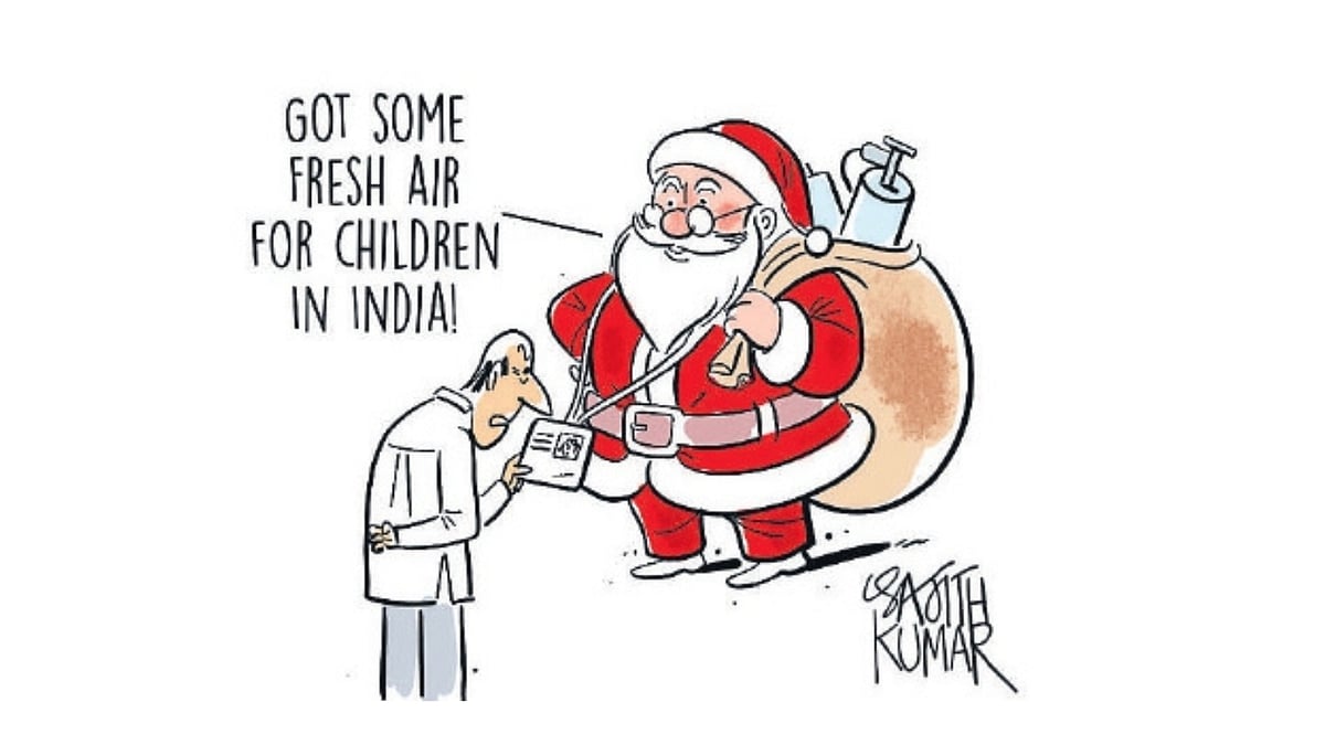 Cartoon Art: DH Toon Gift of Fresh Air