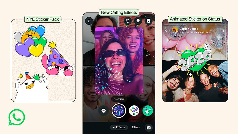 WhatsApp Update: New Year 2026 sticker pack, call effects and more