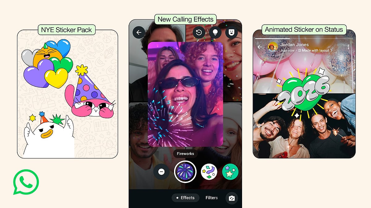 WhatsApp Update: New Year 2026 sticker pack, call effects and more