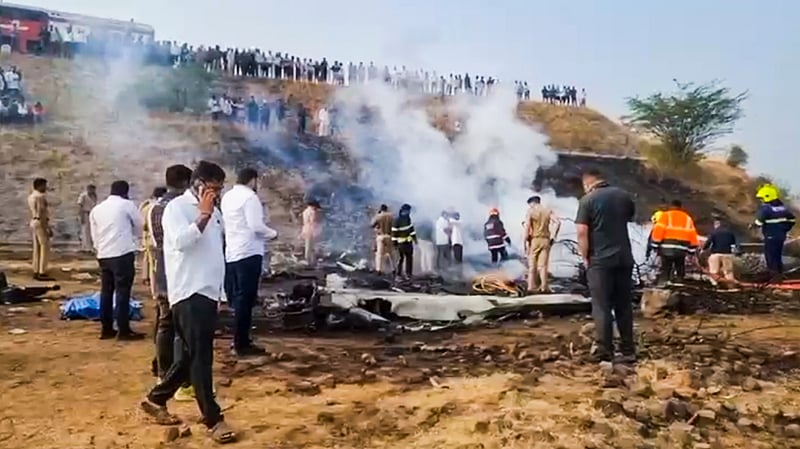 In Pics | Baramati plane crash that killed Maharashtra Deputy CM Ajit ...