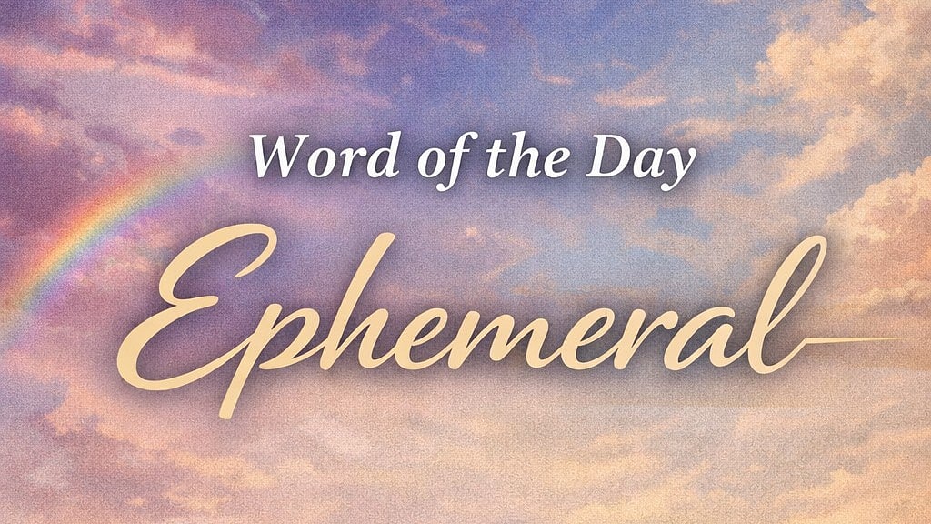 Word of the Day: Ephemeral