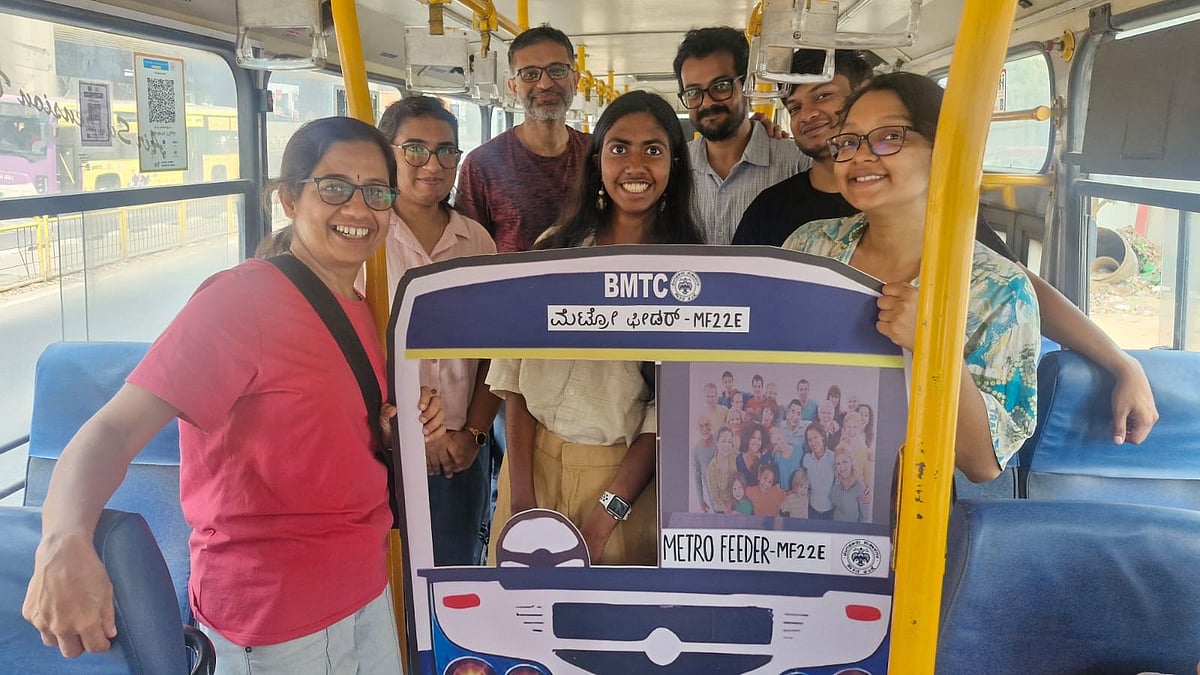 BMTC Feeder Buses: Rally in HSR Layout, Haralur