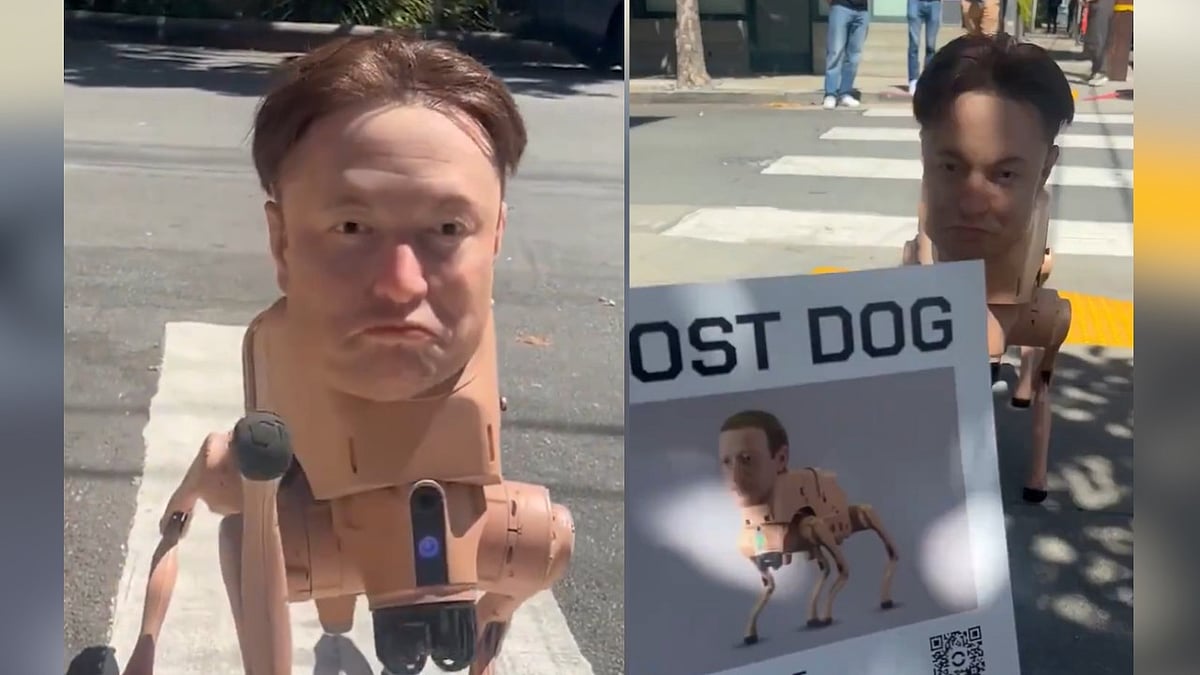 Elon Musk robot dog: Viral video shows creepy humanoid bot on US streets