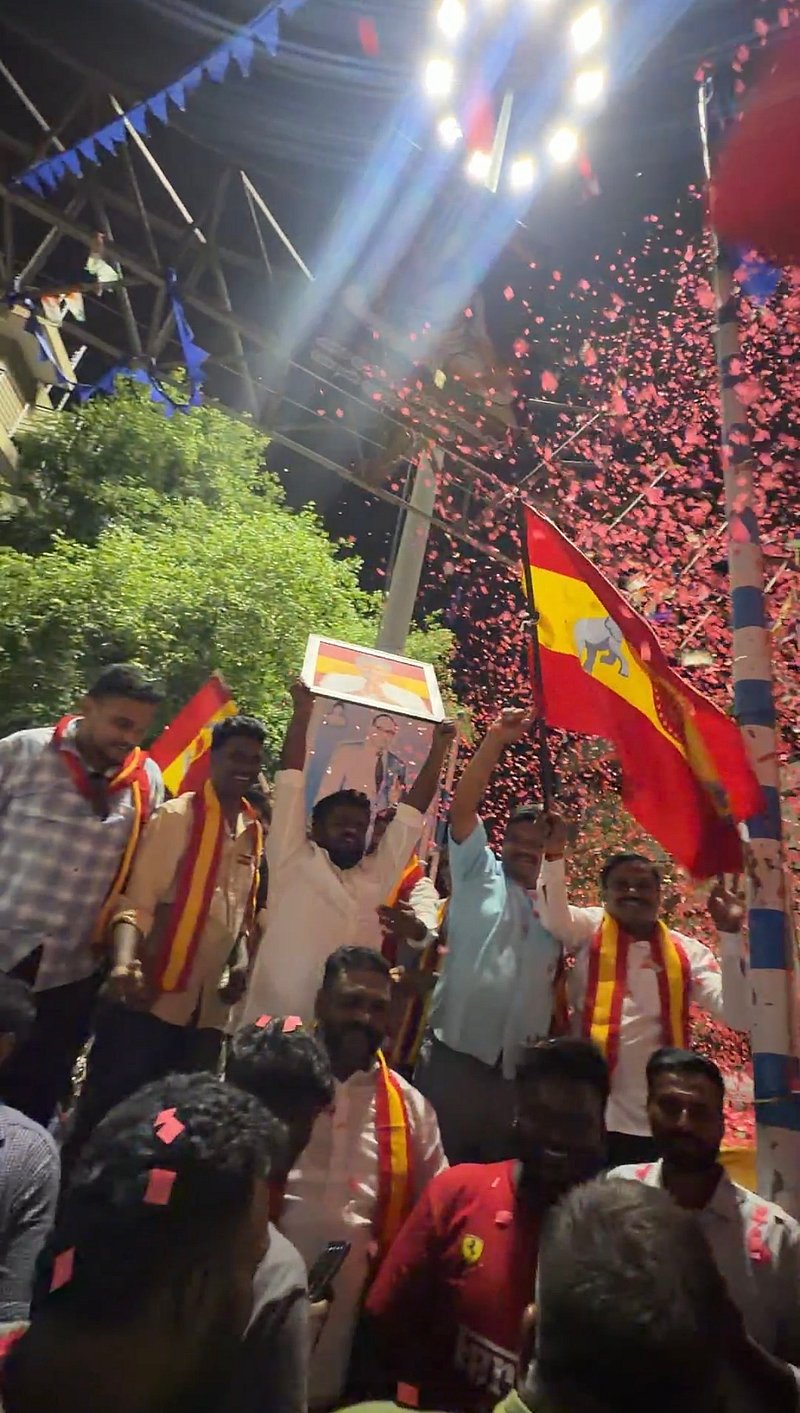 TVK’s historic debut: Vijay fans celebrate victory across Bengaluru