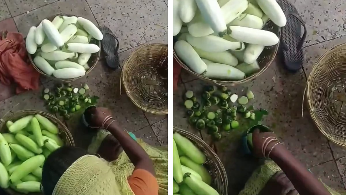 Viral video allegedly shows woman colouring cucumbers green at Katihar ...