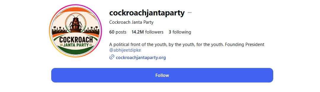 14 million followers and counting: Cockroach Janta Party beats BJP ...