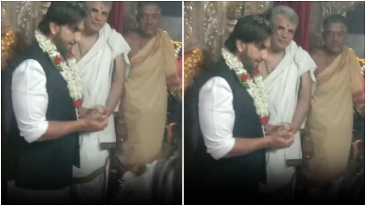 Ranveer Singh offers prayers at Chamundeshwari Temple in Mysuru after ...