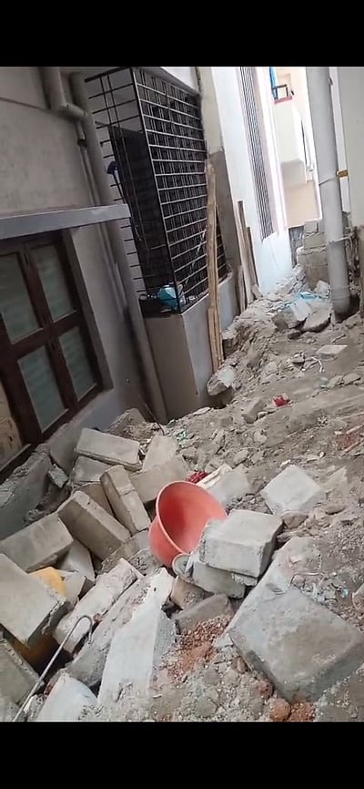 Teen killed, worker injured in compound wall collapse during ...