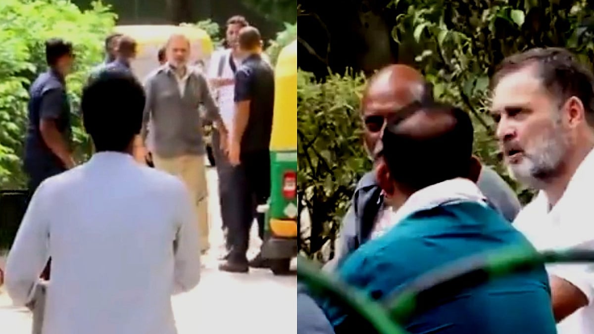 Rahul Gandhi dons khaki uniform, shares meal during unofficial meet ...
