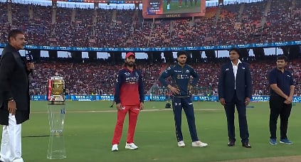 IPL 2026 Final: RCB win toss, choose to bowl against GT in title clash Cup.