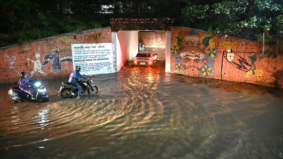 Bengaluru rain: Heavy showers flood Outer Ring Road, traffic paralysed amid