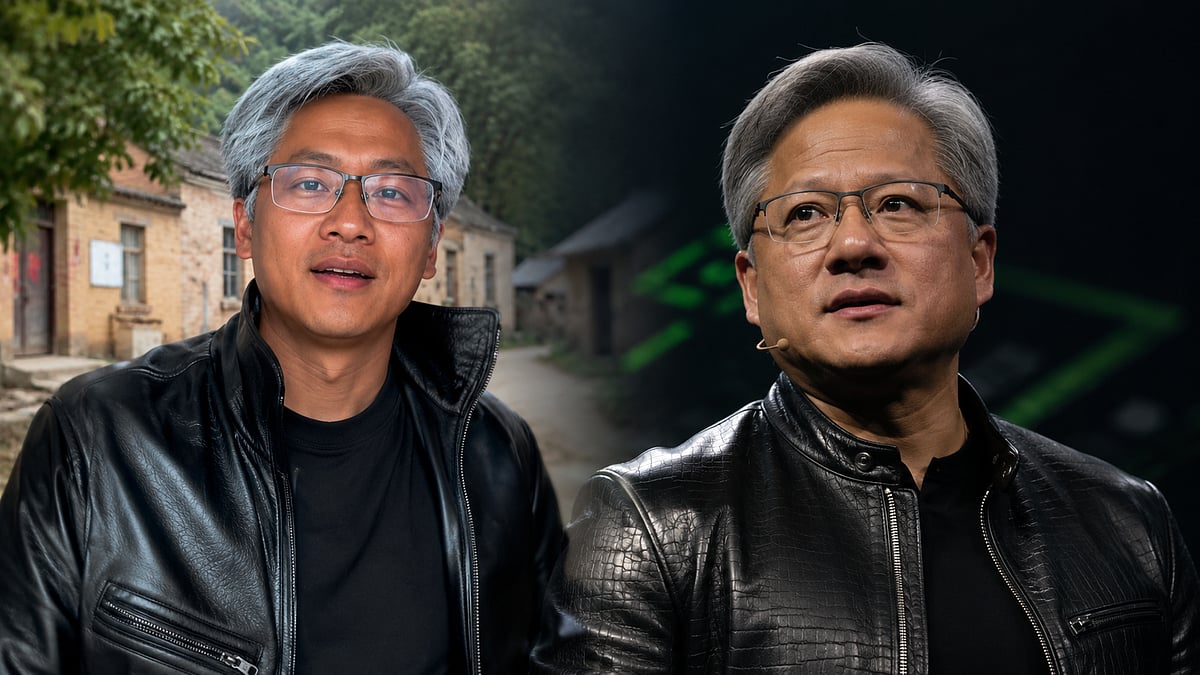 A Rs 1,500 makeover made this Chinese villager look like Nvidia CEO ...