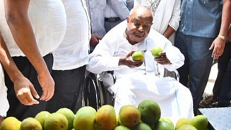 Deve Gowda at Lalbagh Mango & Jackfruit Mela, urges national jackfruit ...