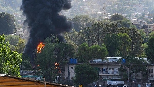 A Pakistan Air Force (PAF) trainer aircraft crashed during a routine ...