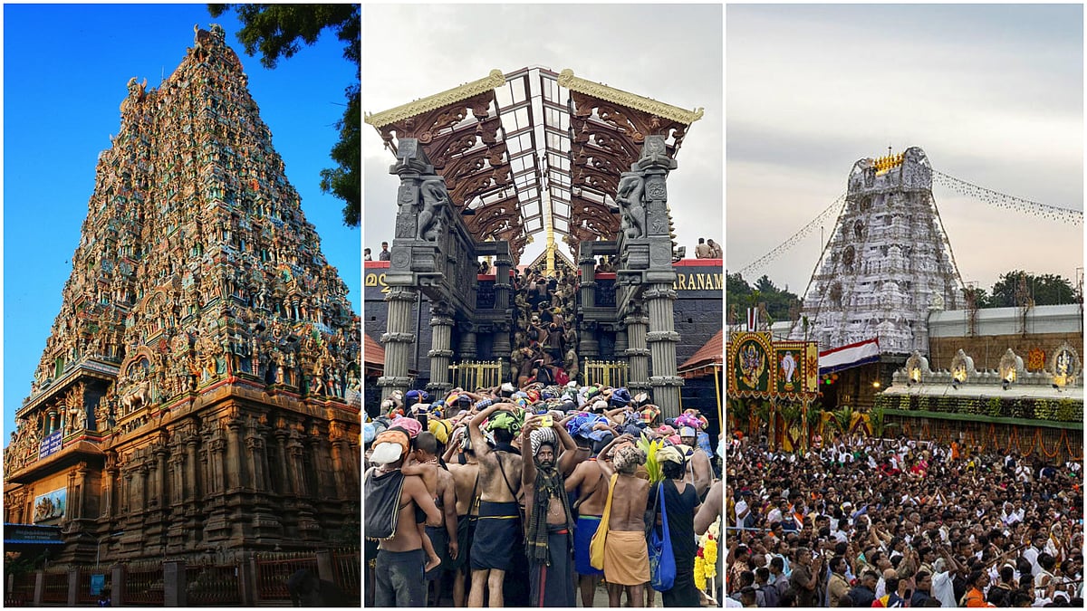 Live-streams, underground hall: How temples guard offerings