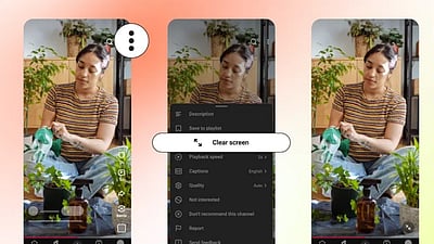 YouTube Shorts upgrades: Clear Screen mode, speed control & new like button