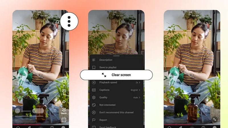 YouTube Shorts upgrades: Clear Screen mode, speed control & new like button