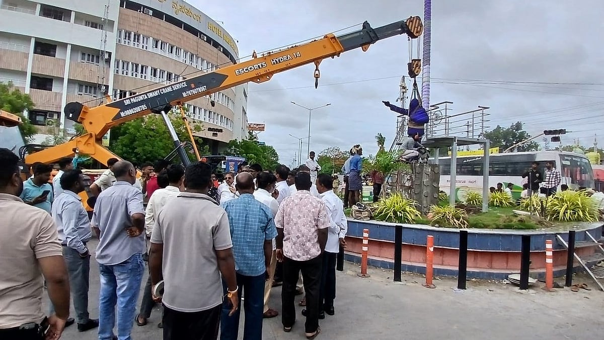 Renovation work of Ambedkar Circle begins without hassles