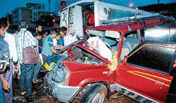 Two killed in road mishap