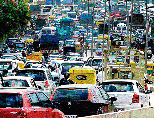 KR Puram flyover cries for immediate makeover