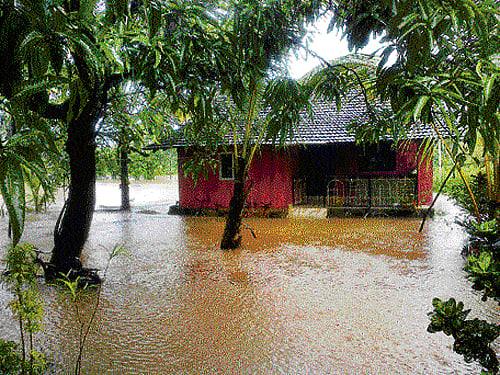 Rain pounds coastal districts
