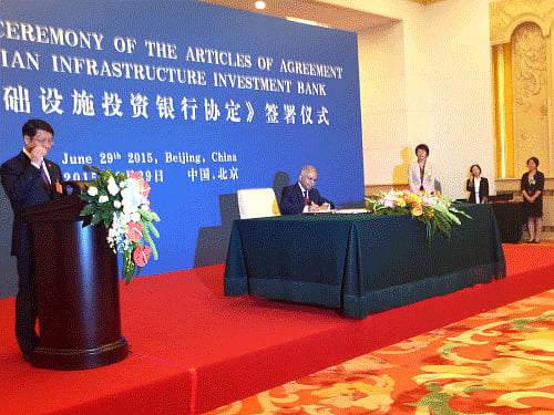 India joins China-led infra bank