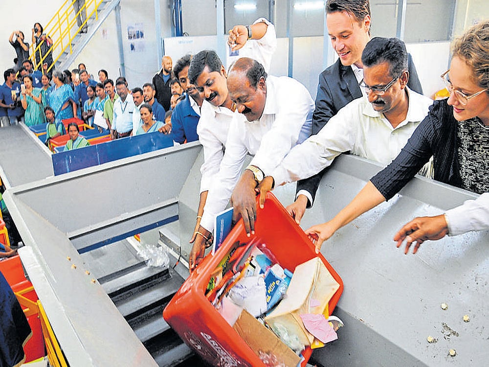 Dry waste collection centre upgraded
