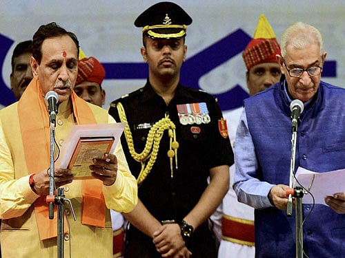Vijay Rupani sworn in as Gujarat Chief Minister